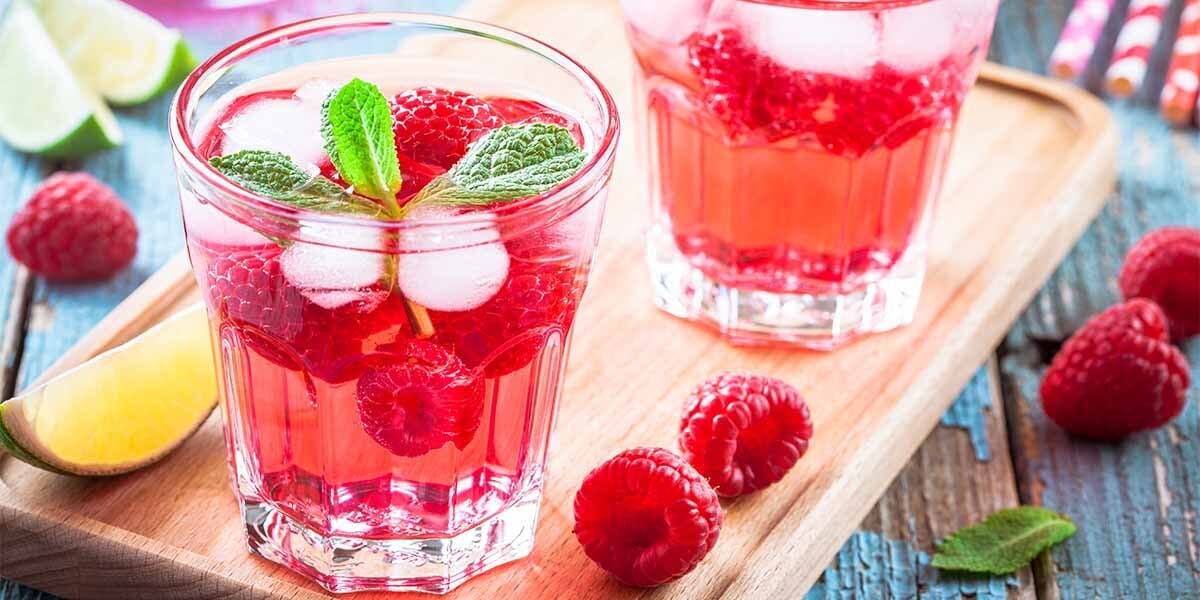 A Raspberry Gin Mojito (with LOTS of ice) is the refreshing summer coc ...