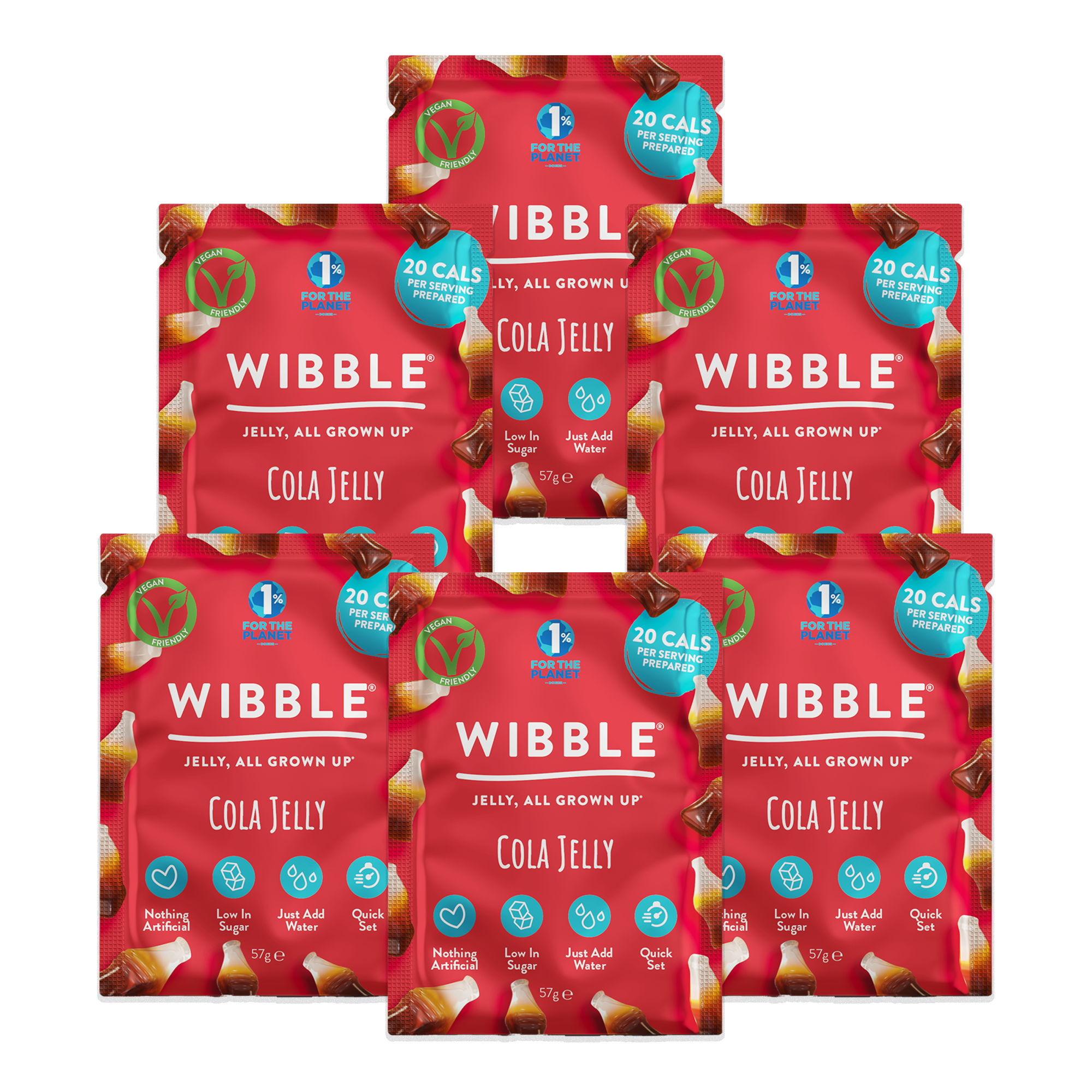 Wibble Cola Jelly (6 x 57g) – Craft Gin Club