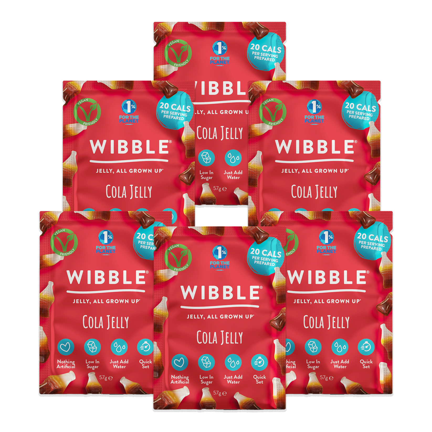 Wibble Cola Jelly (6 x 57g) – Craft Gin Club