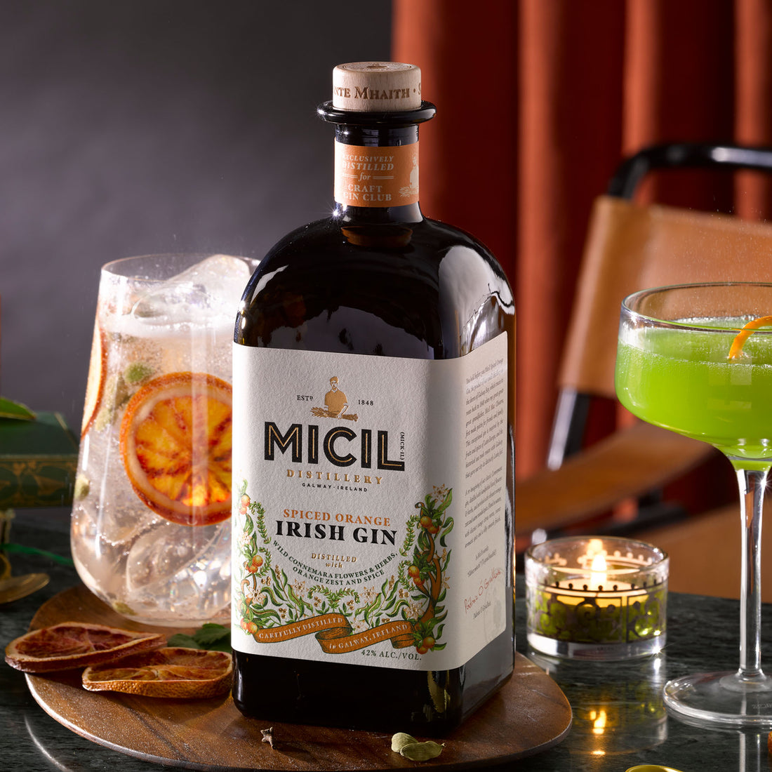Micil Spiced Orange Gin | ABV 42% 70cl – Craft Gin Club